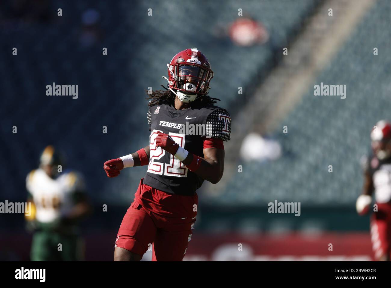 Temple cornerback Dominick Hill runs against Norfolk State during an ...