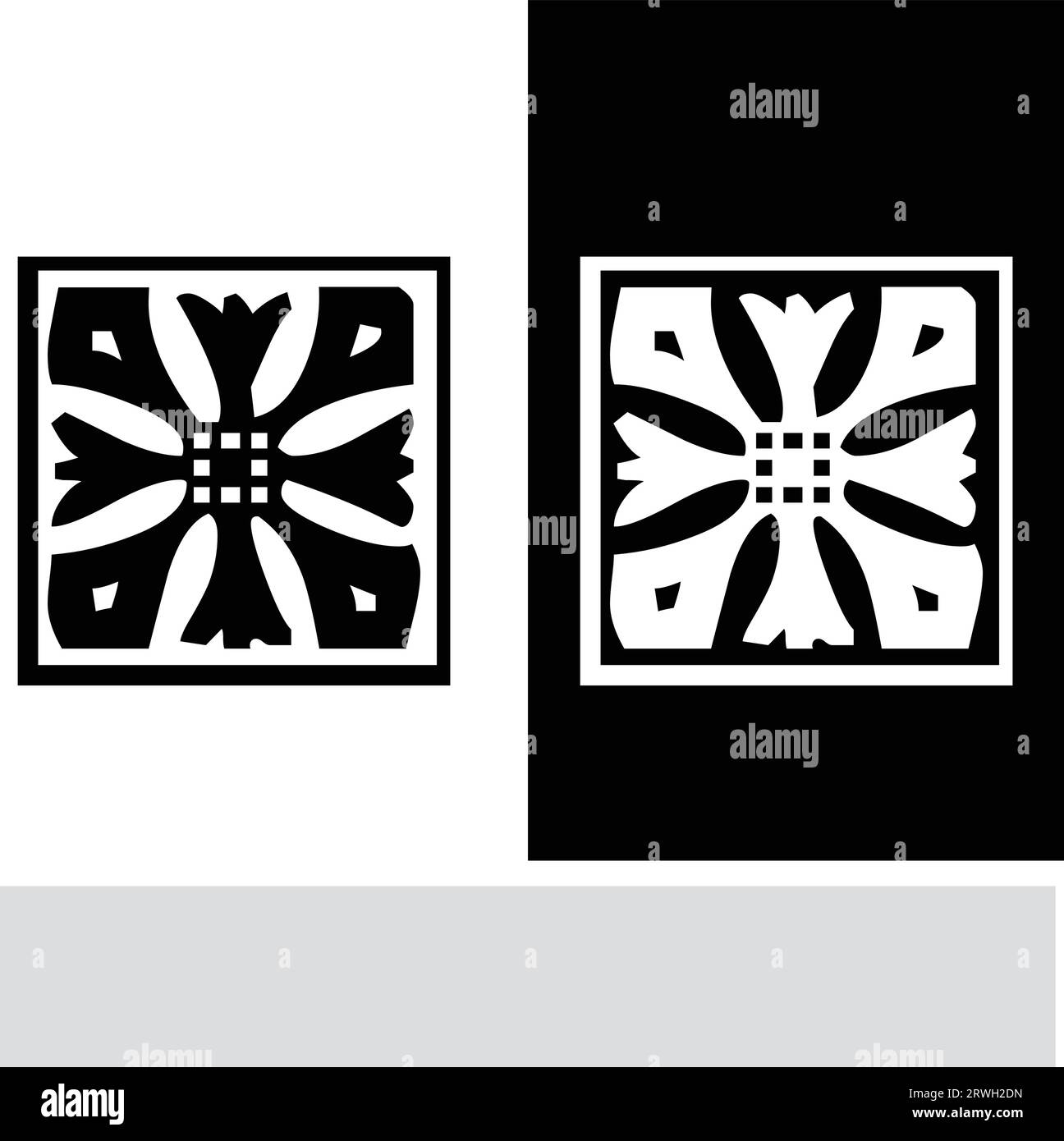 vector flat design arabesque seamless pattern Stock Vector Image & Art ...