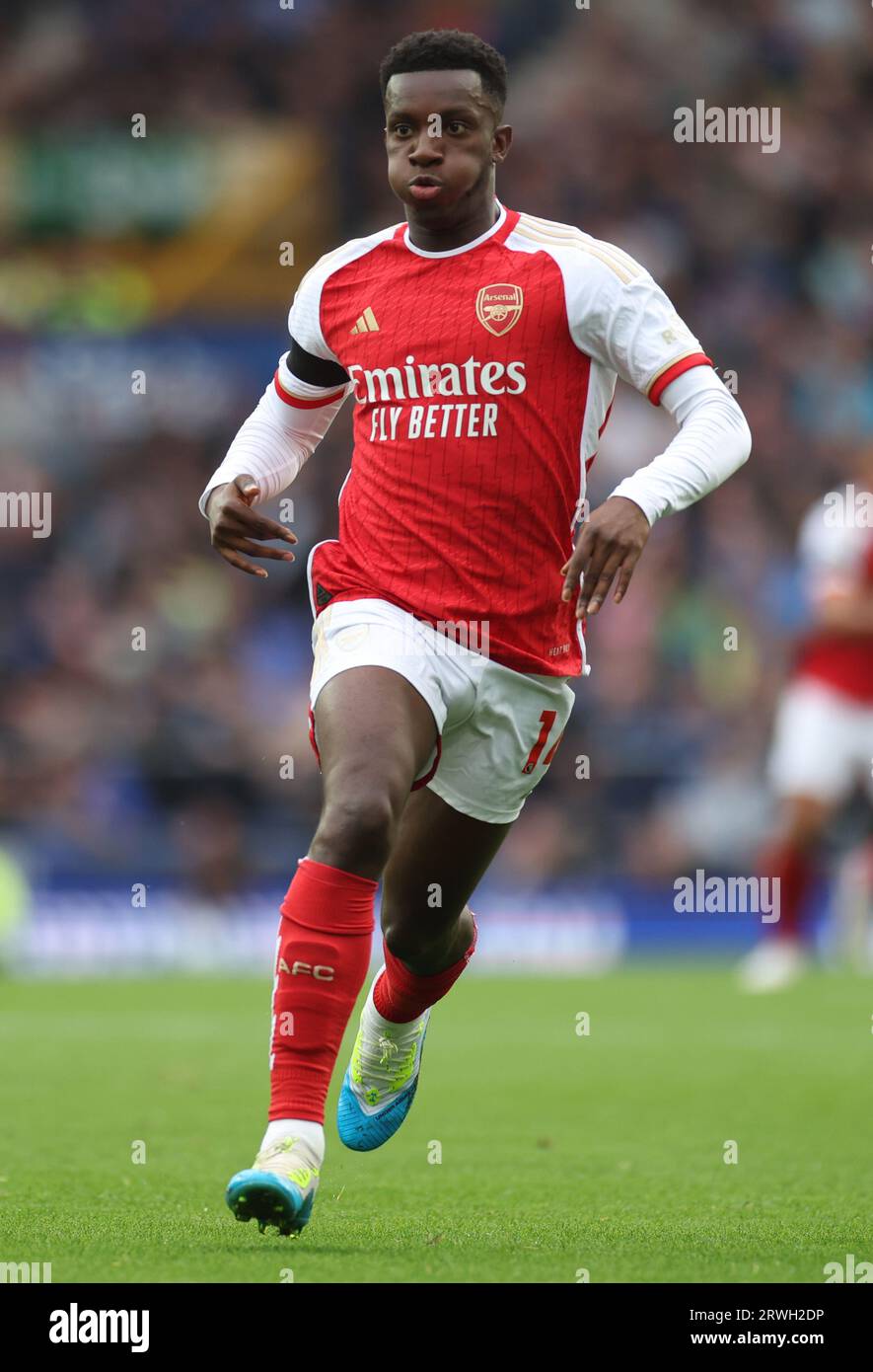 Arsenal’s Eddie Nketiah in action during the Premier League match at ...