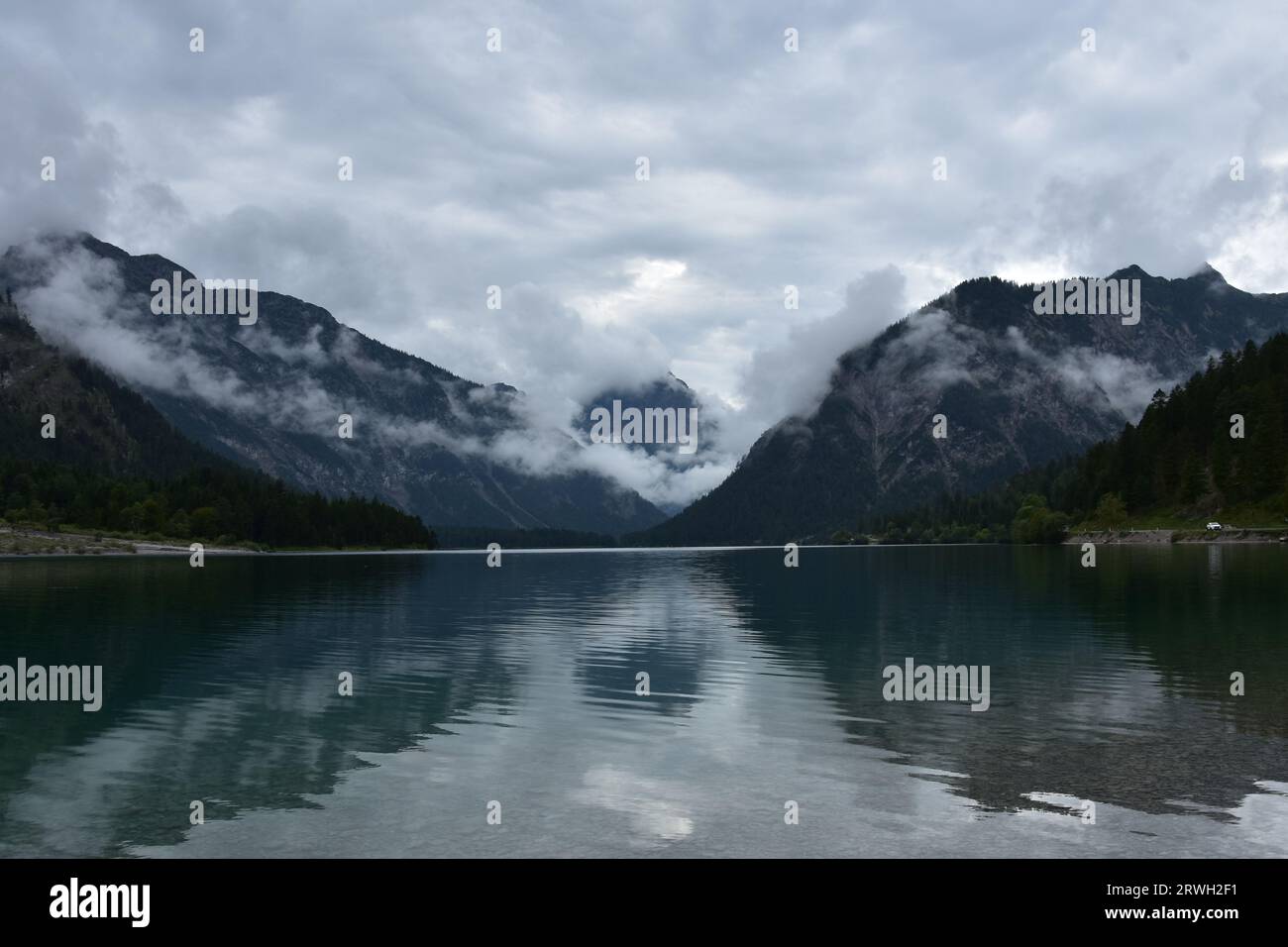 Plansee, lake in the Austrian Alps Stock Photo - Alamy