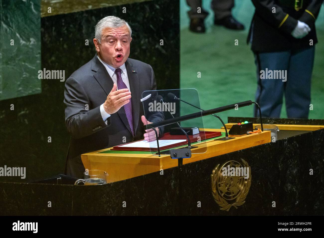 New York, USA. 19th Sep, 2023. King Abdullah II ibn Al Hussein of ...