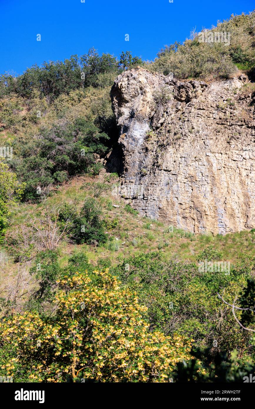 lumpy granite cliff on a mountainside in utah Stock Photo - Alamy