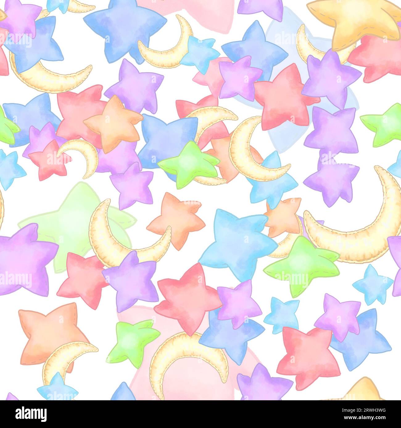 Cartoon moon baby shower hi-res stock photography and images - Alamy