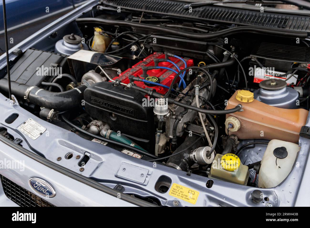 Ford Sierra Cosworth engine. Blackpool Ford Day 2023 Stock Photo - Alamy