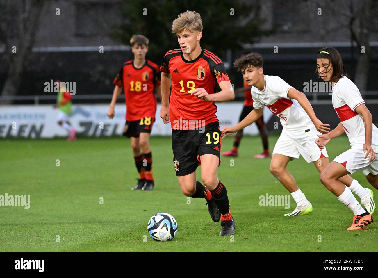 Gent, Belgium. 19th Sep, 2023. Stan Naert (19) of Belgium in action ...