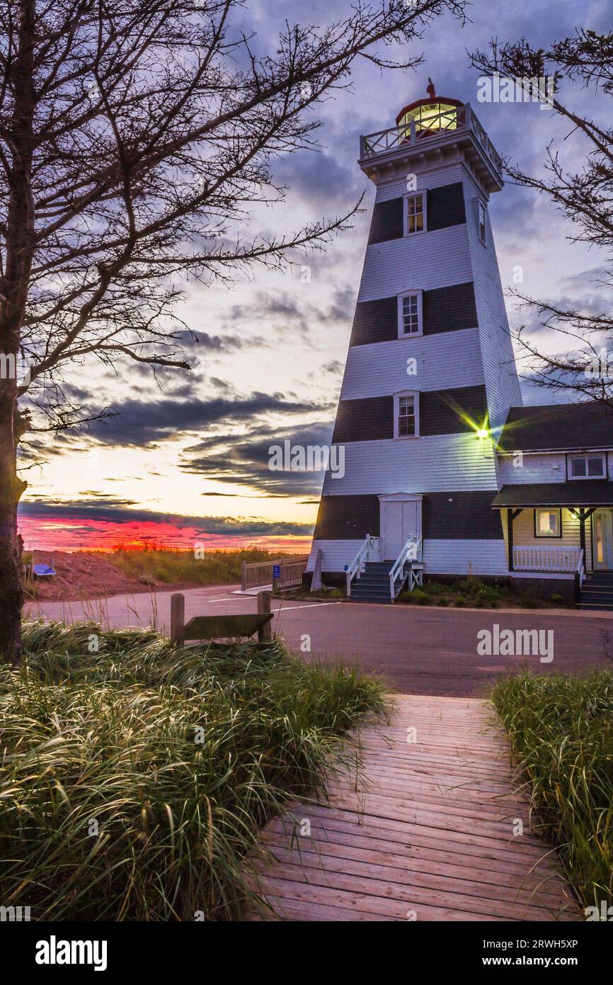 West point lighthouse pei hi-res stock photography and images - Alamy