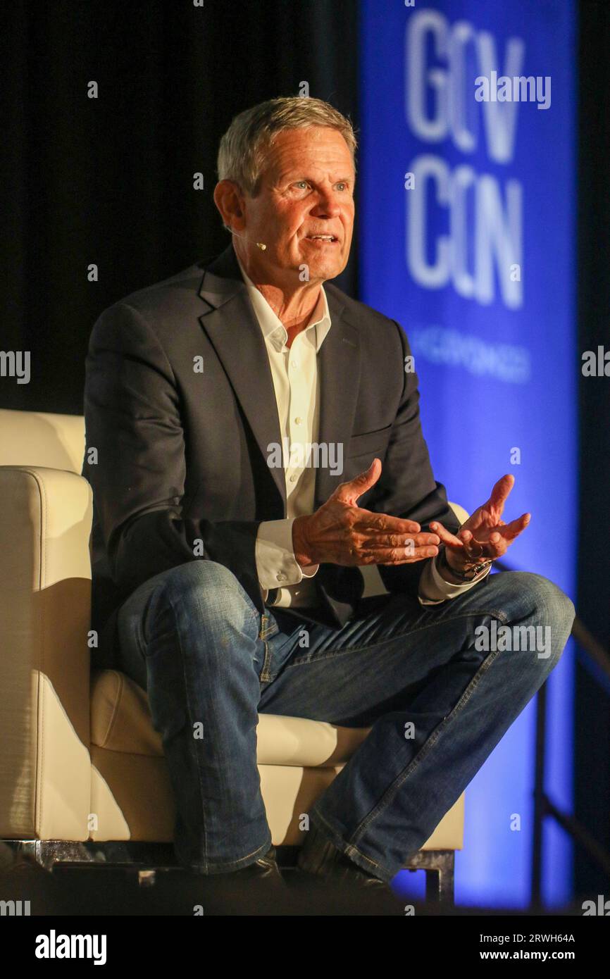 Tennessee Governor Bill Lee speaks at The Tennessee Department of ...