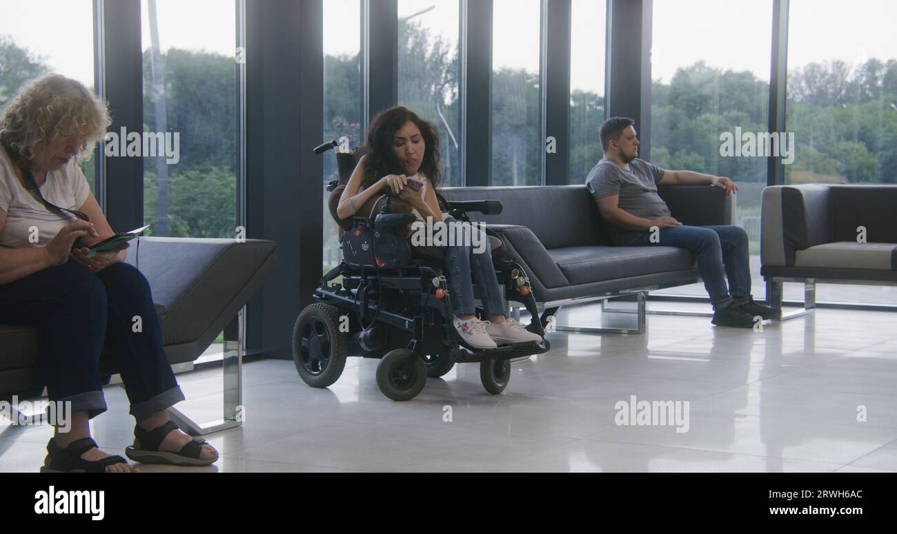 Diverse patient hospital waiting area hi-res stock photography and ...