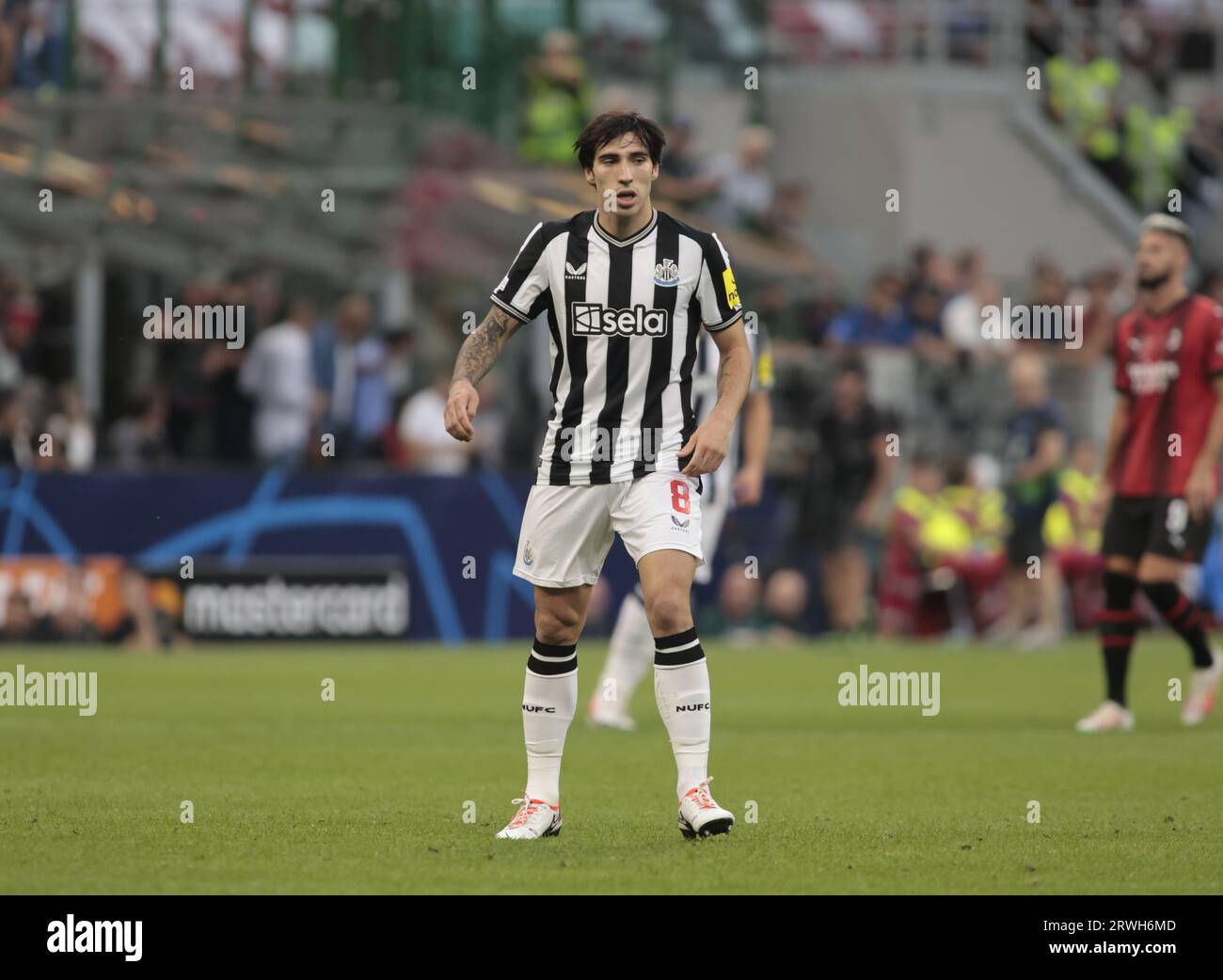 Milan, Italy. 19th Sep, 2023. Sandro Tonali of Newcastle United during ...