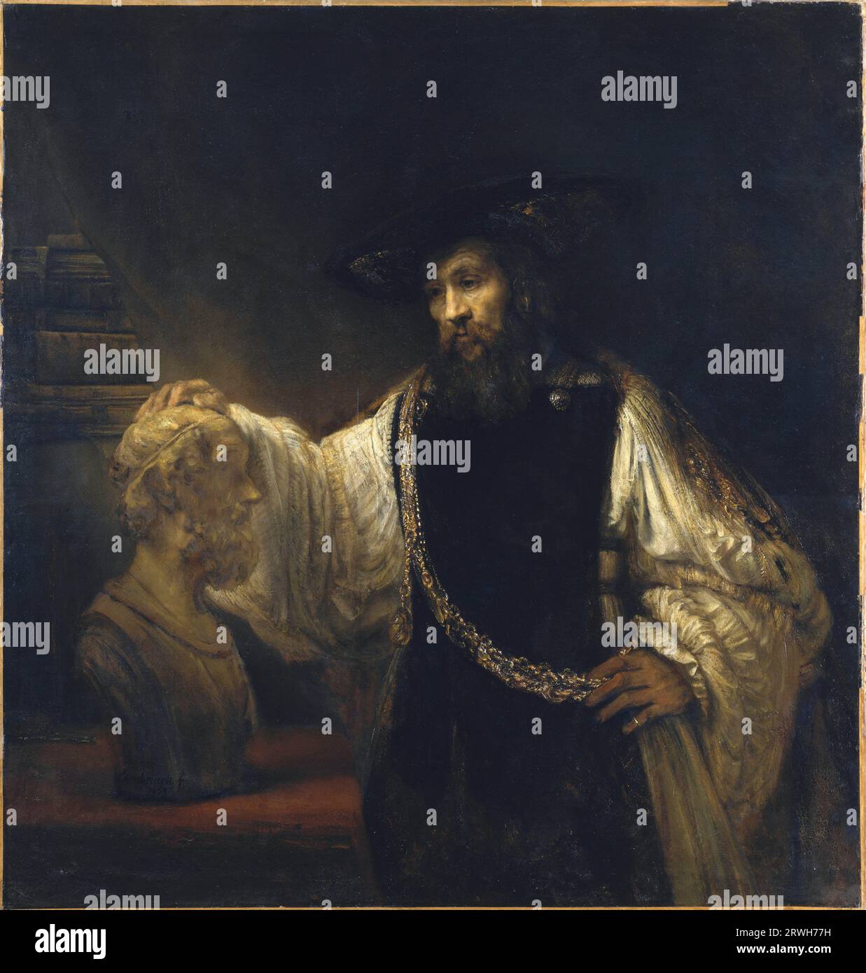 Aristotle painting hi-res stock photography and images - Alamy