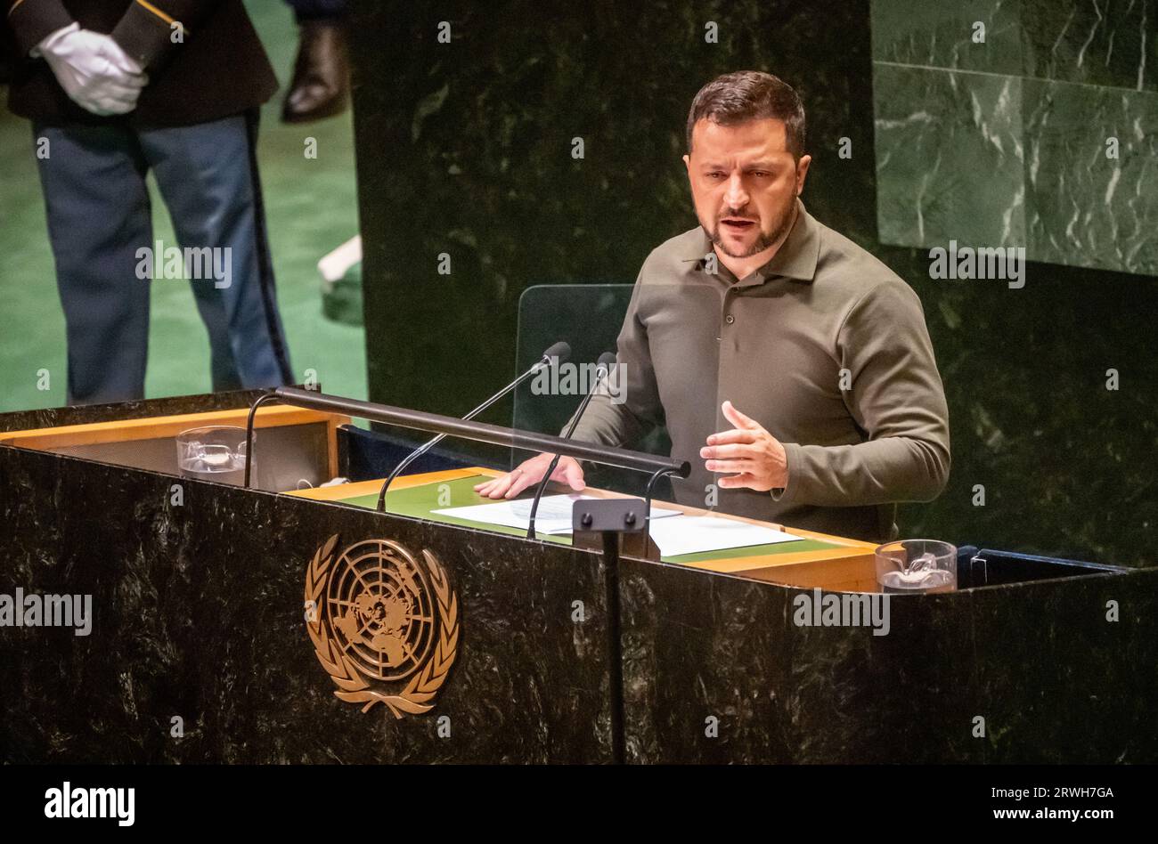 New York, USA. 19th Sep, 2023. Volodymyr Selenskyj, President of ...