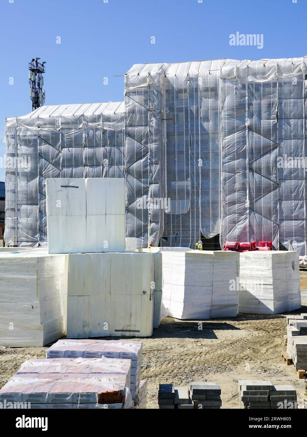 Thermal insulation materials at the multi-story residential building ...