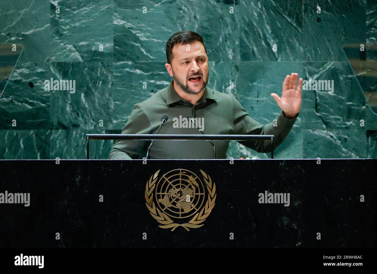 New York, United States. 19th Sep, 2023. President of Ukraine Volodymyr ...