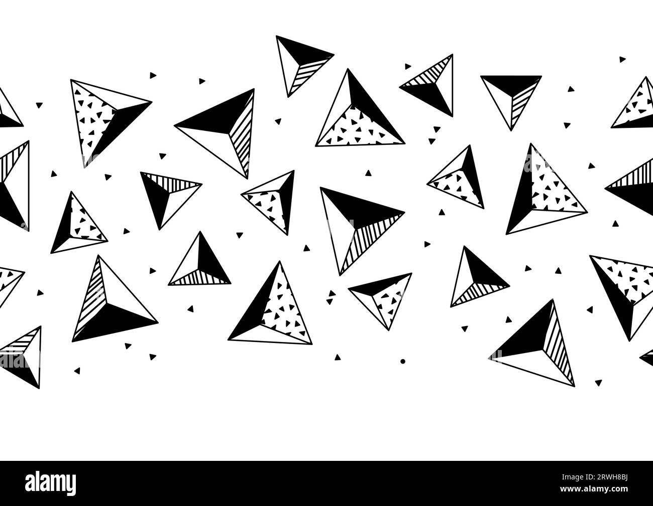 Pattern with origami figures. Abstract geometric background Stock ...