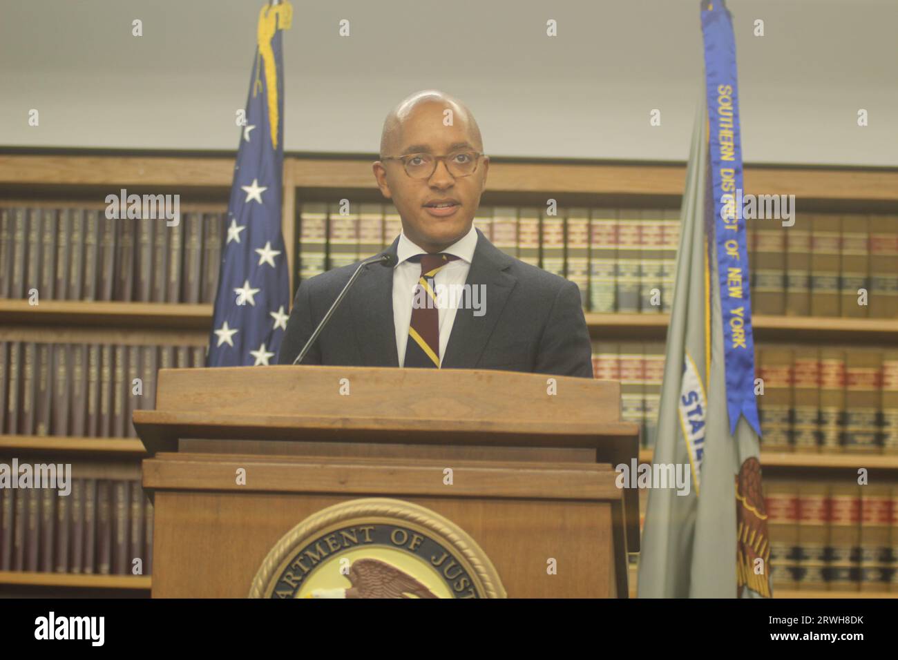 New York, USA. 19th Sep, 2023. Damian Williams, SDNY US Attorney ...