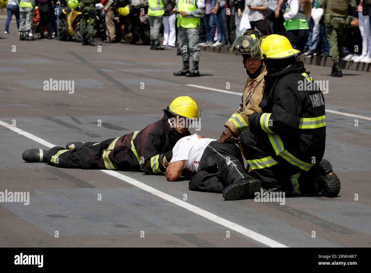 Mexico City, Mexico. 19th Sep, 2023. On National Civil Protection Day ...