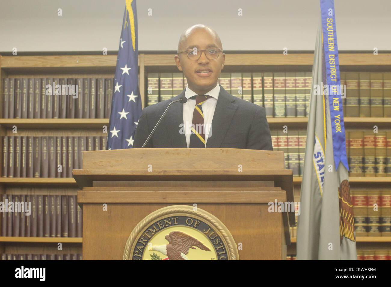 New York, USA. 19th Sep, 2023. Damian Williams, SDNY US Attorney ...