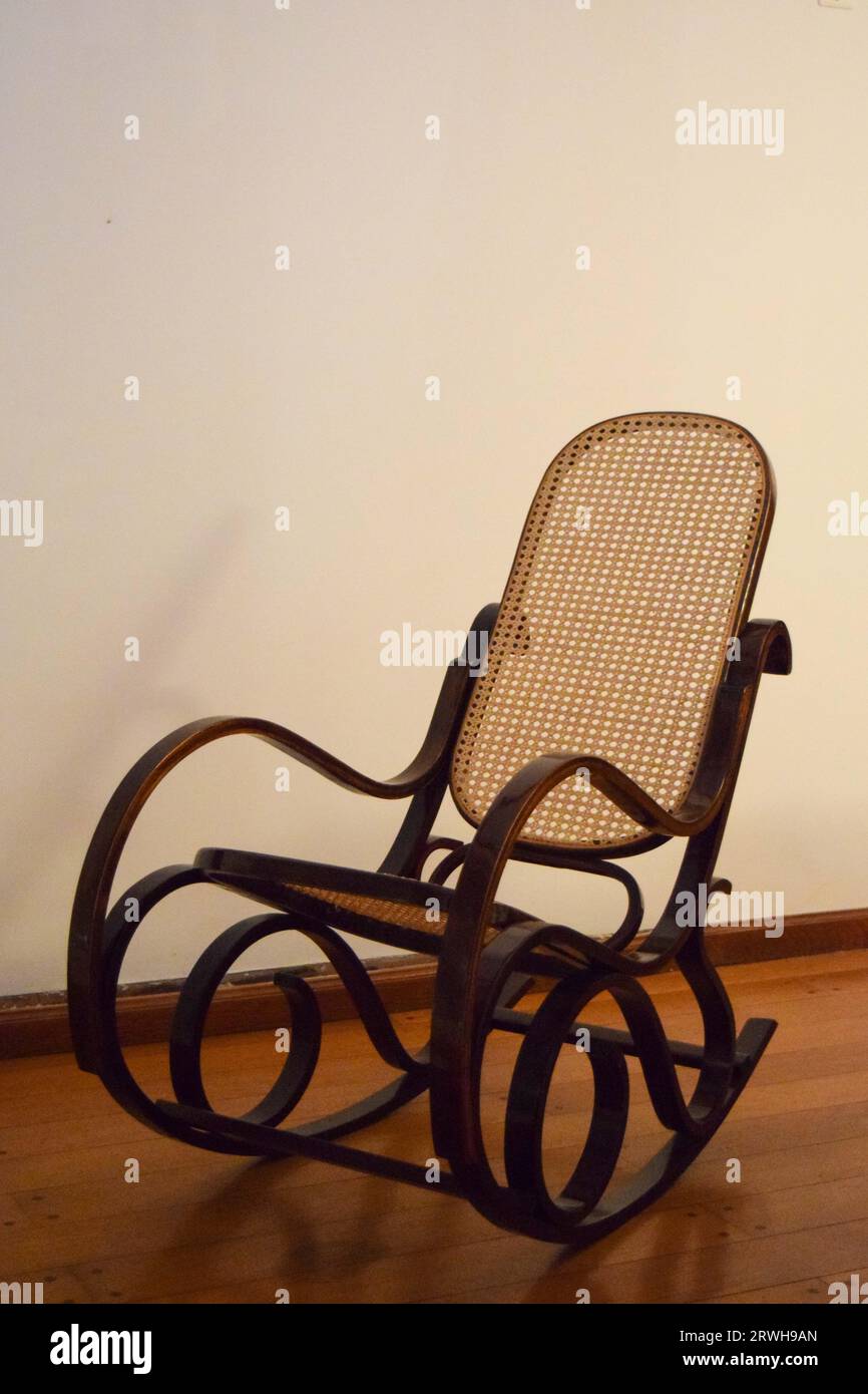 Old rocking chair in the house Stock Photo - Alamy