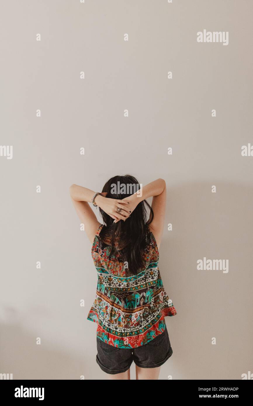 young woman from the back Stock Photo - Alamy