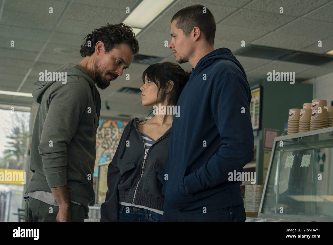Finestkind Clayne Crawford, Jenna Ortega & Toby Wallace Stock Photo - Alamy