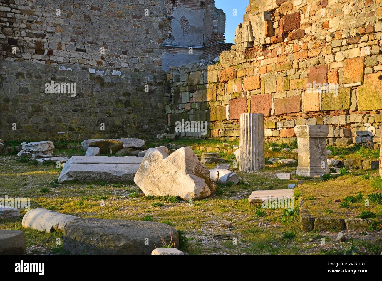 Enez Town, located in Edirne, Turkey, is an ancient ancient settlement ...