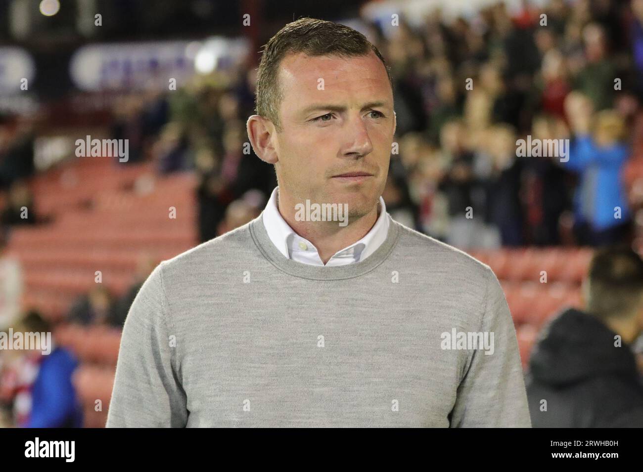 Neill Collins Head coach of Barnsley before the game during the Sky Bet ...