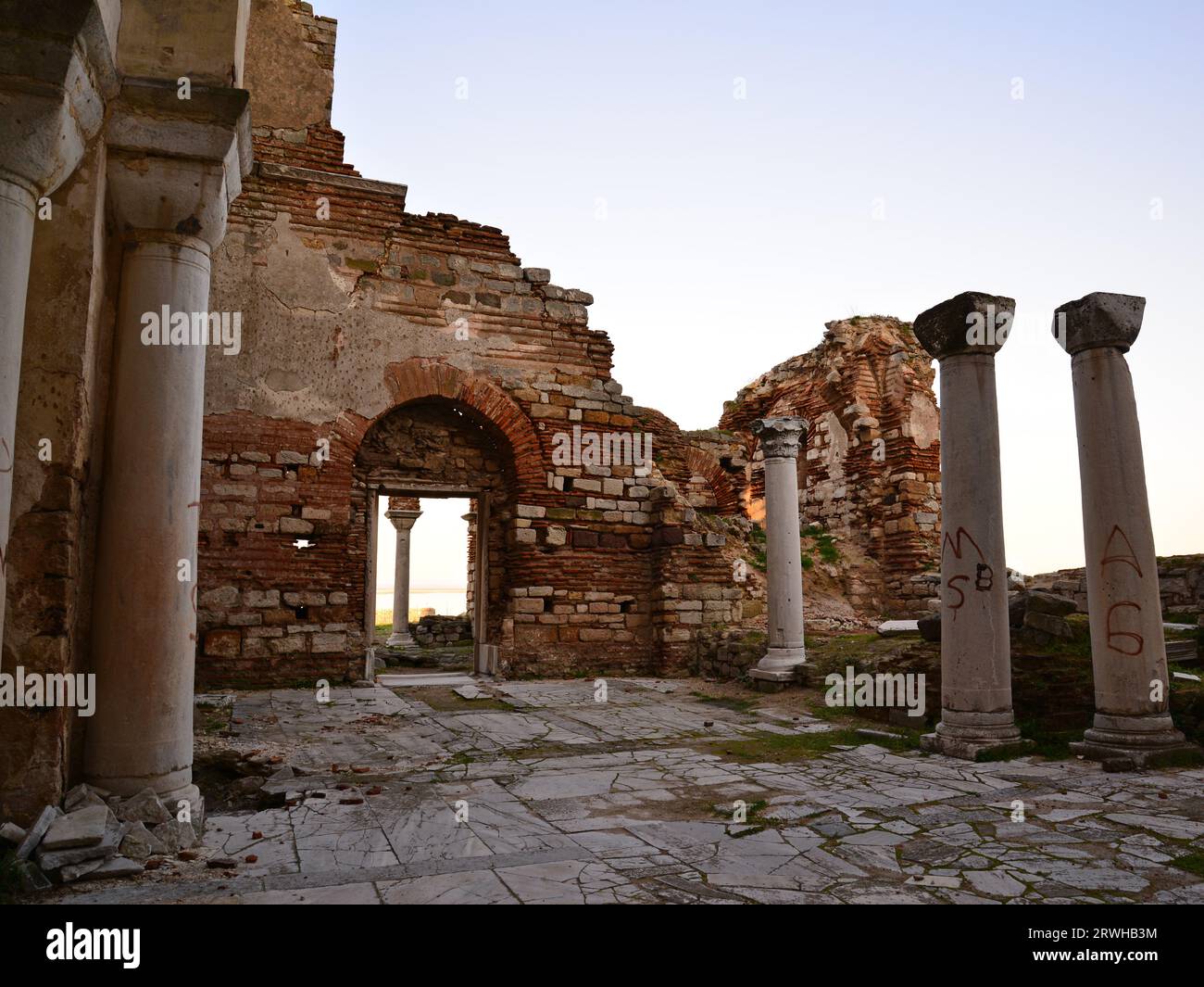 Enez Town, located in Edirne, Turkey, is an ancient ancient settlement ...