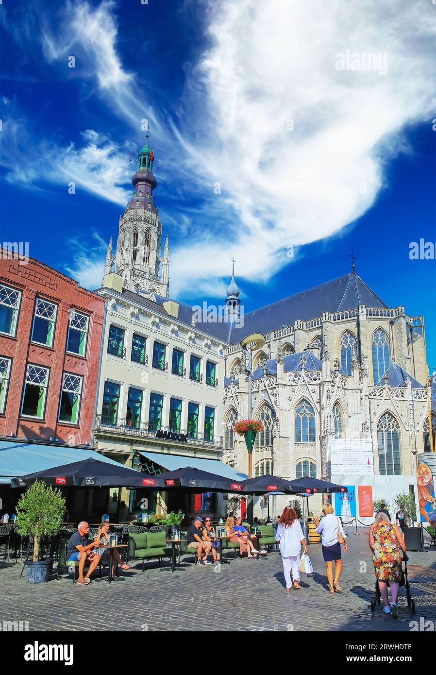 Breda (grote Markt), Netherlands - August 30. 2023: Beautiful market ...