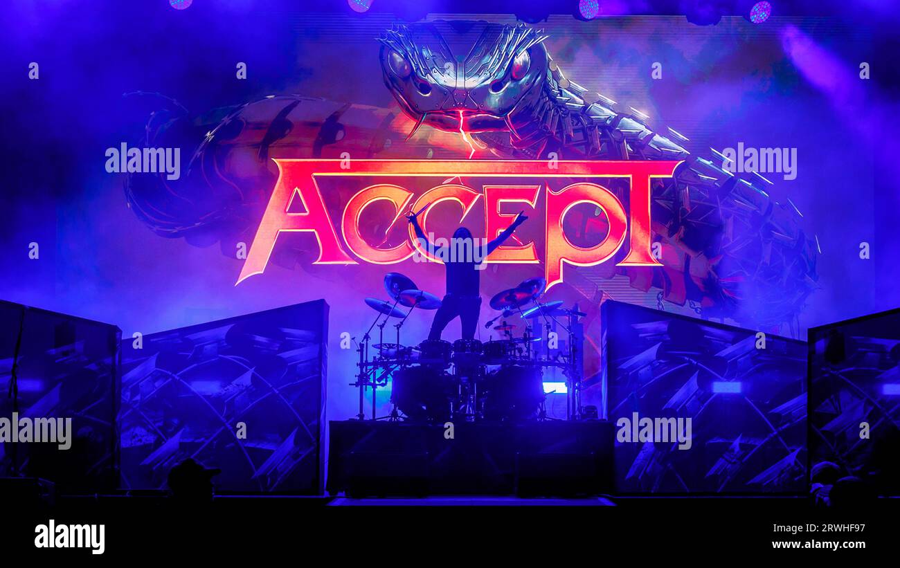 German heavy metal band from Solingen Accept performs during Havirov ...