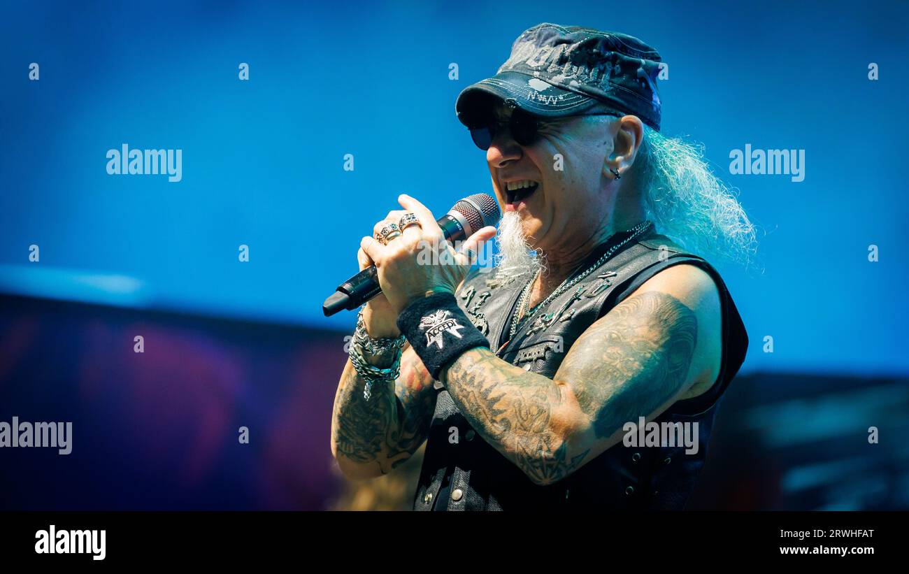 German heavy metal band from Solingen Accept performs during Havirov ...