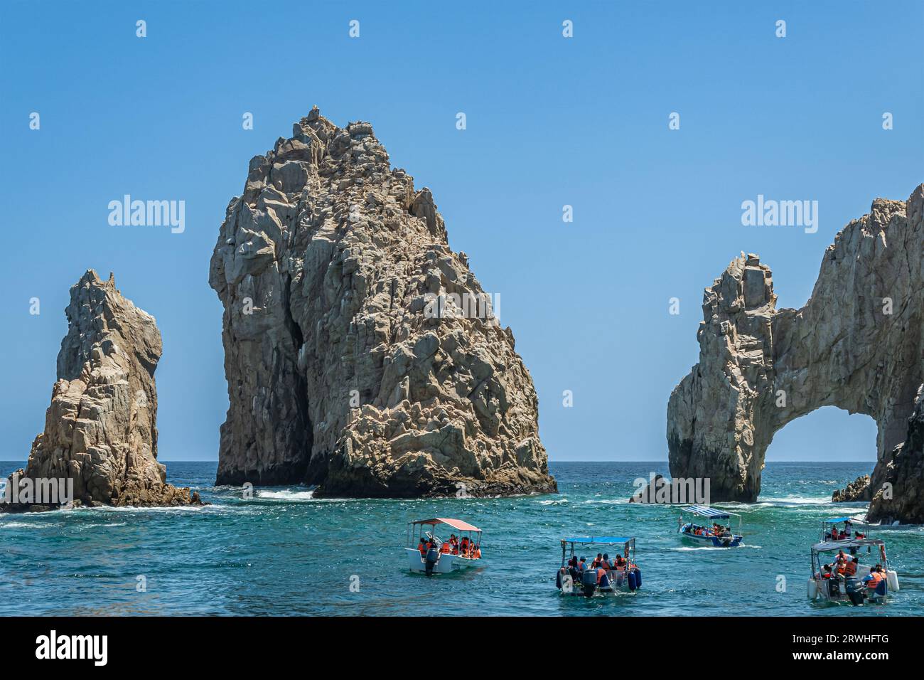 Mexico, Cabo San Lucas - July 16, 2023: El Arco at Reserva de lobos ...
