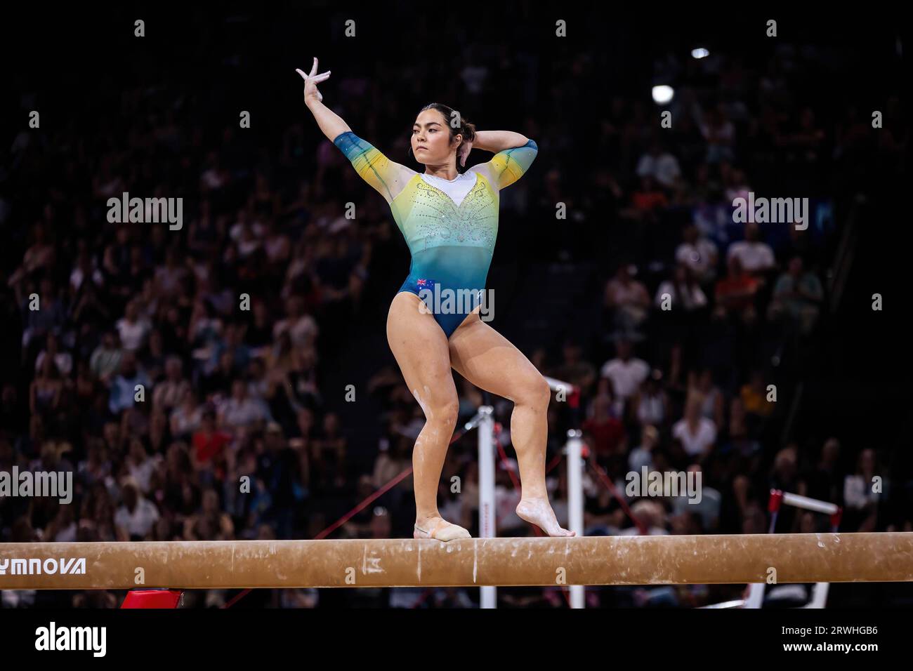 Australian gymnast Georgia Godwin seen competing during the Finals of ...