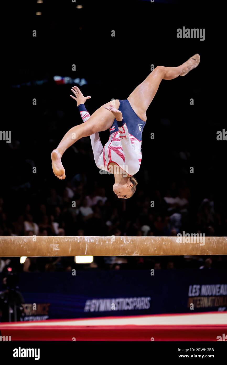 British gymnast Ruby Stacey seen competing during the Finals of the ...
