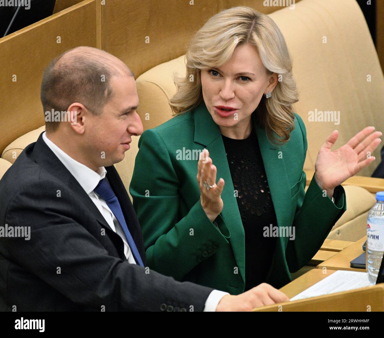 Moscow, Russia. 19th Sep, 2023. Plenary meeting of the State Duma of ...