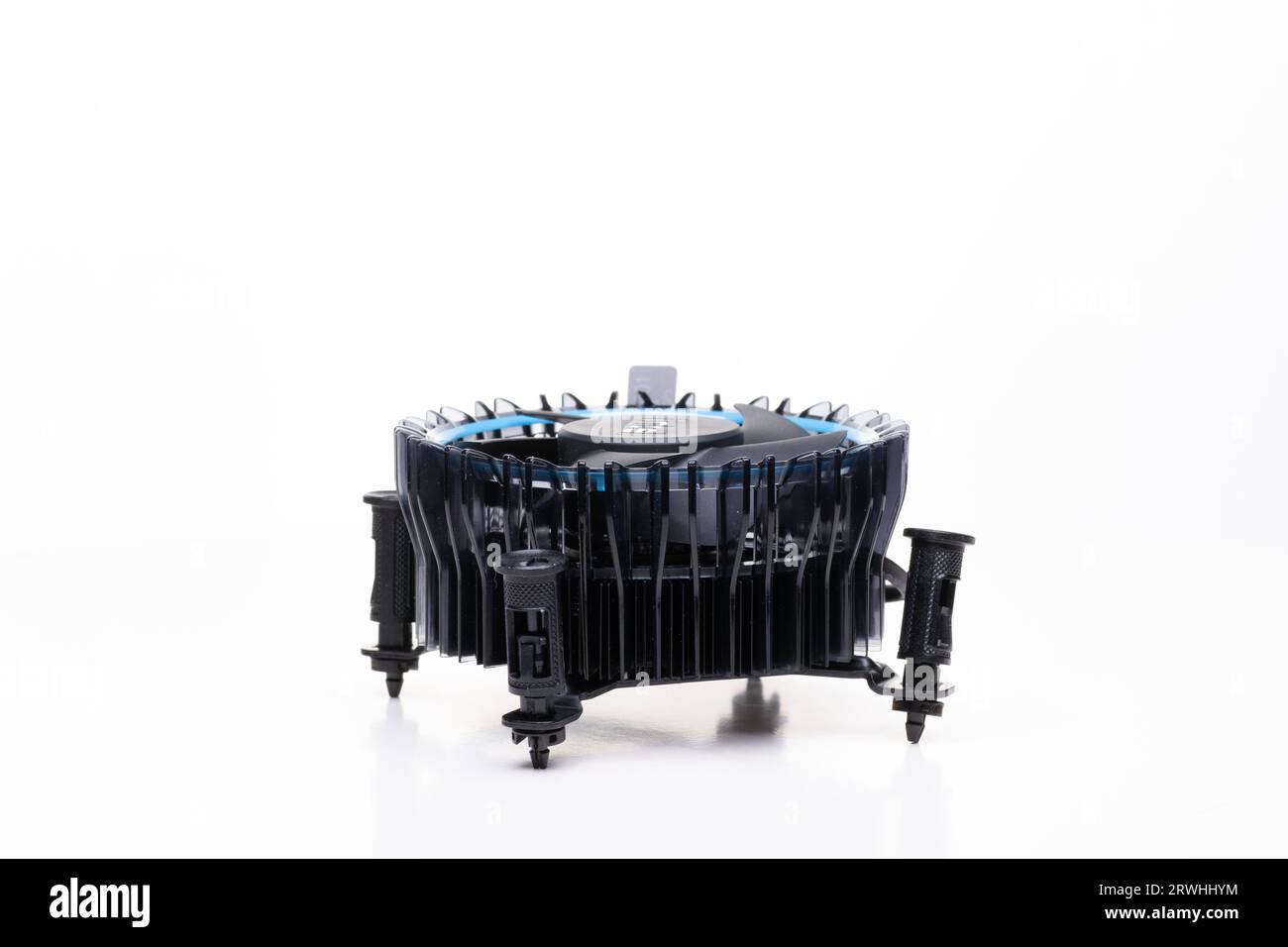 Computer CPU cooler with cooling fins and fan Stock Photo - Alamy