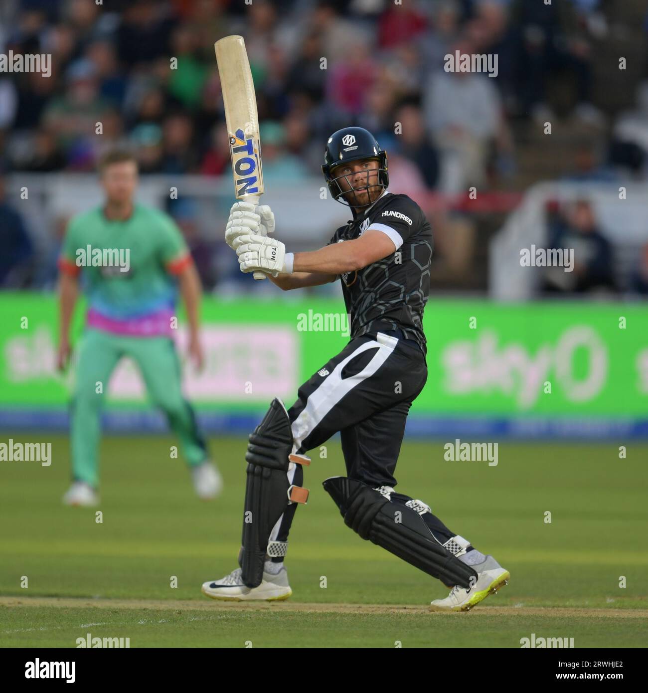 London, England. 27 Aug 2023. Phil Salt bats during The Hundred Men's ...