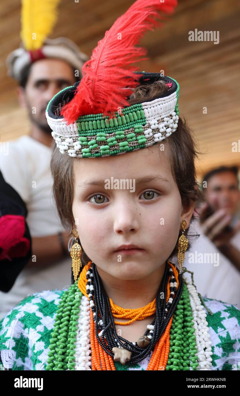 Kalash child at the summer festival Stock Photo - Alamy