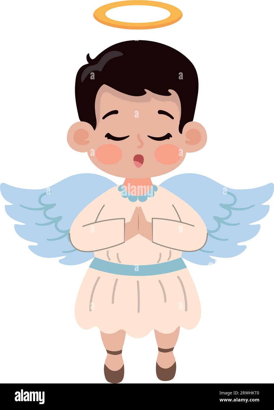 little angel religious icon Stock Vector Image & Art - Alamy