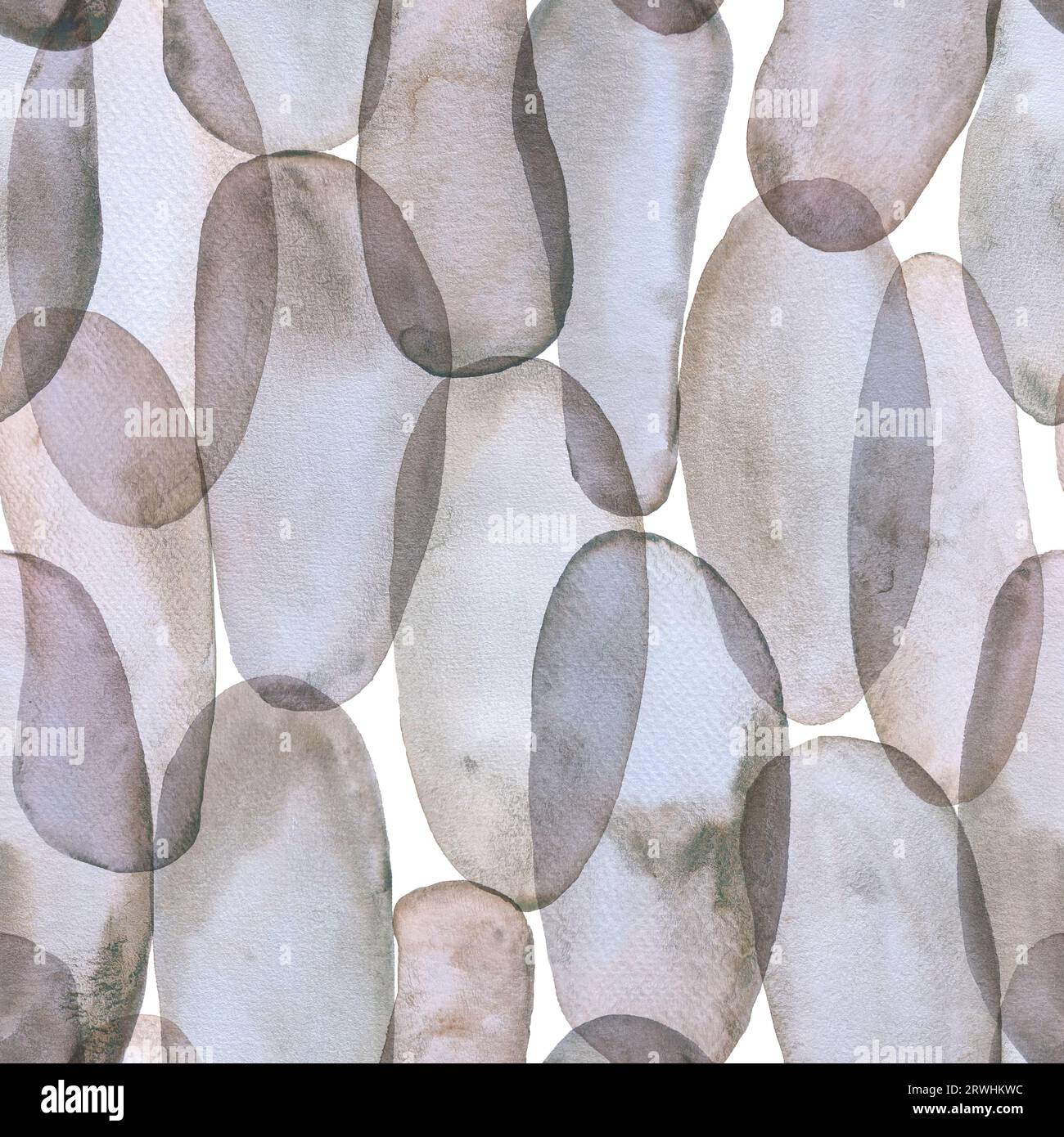 Abstract watercolor ellipses stain forms color background. Hand drawn ...