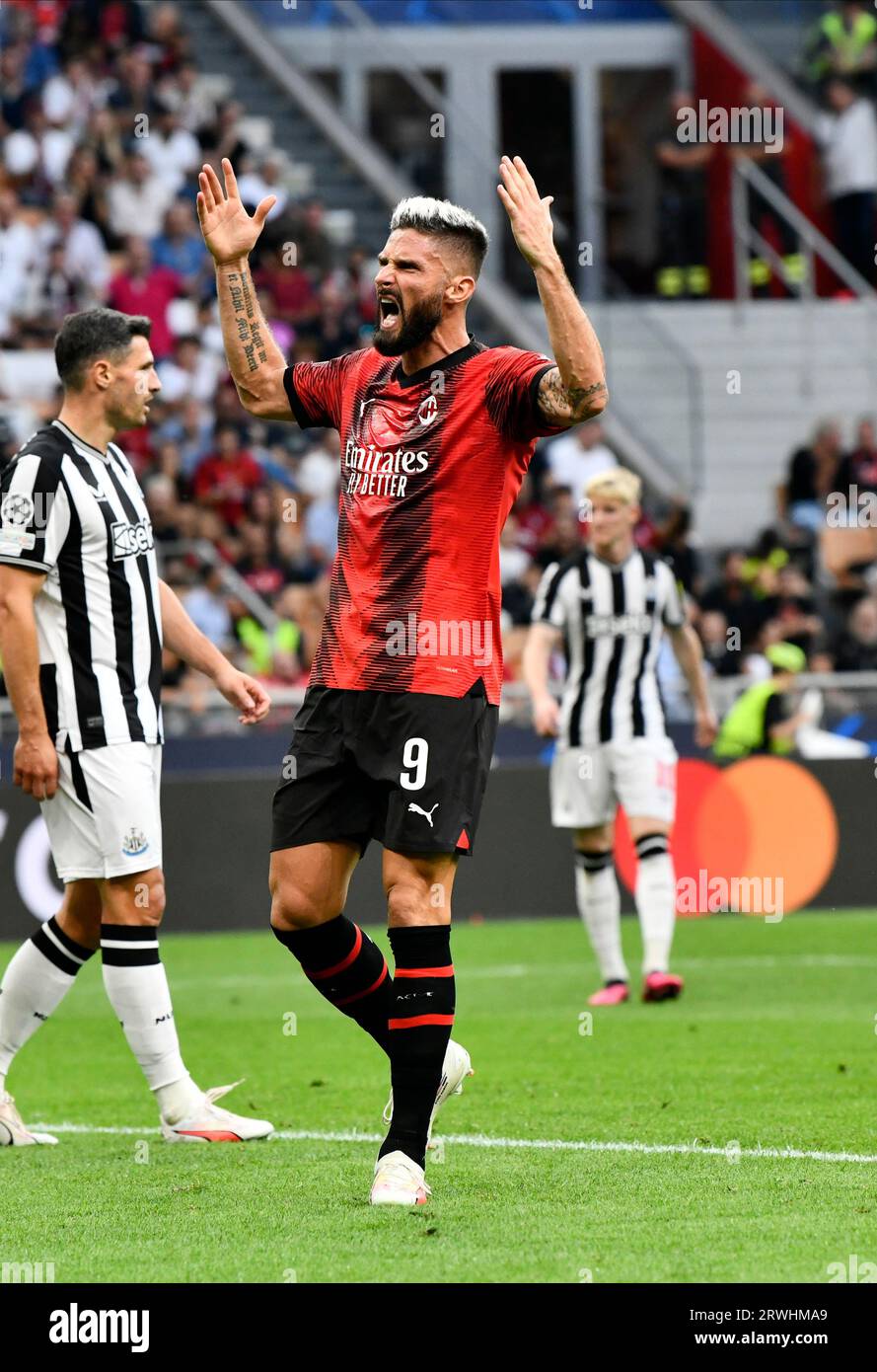 Milano, Italy. 19th Sep, 2023. Olivier Giroud (9) of AC Milan seen ...