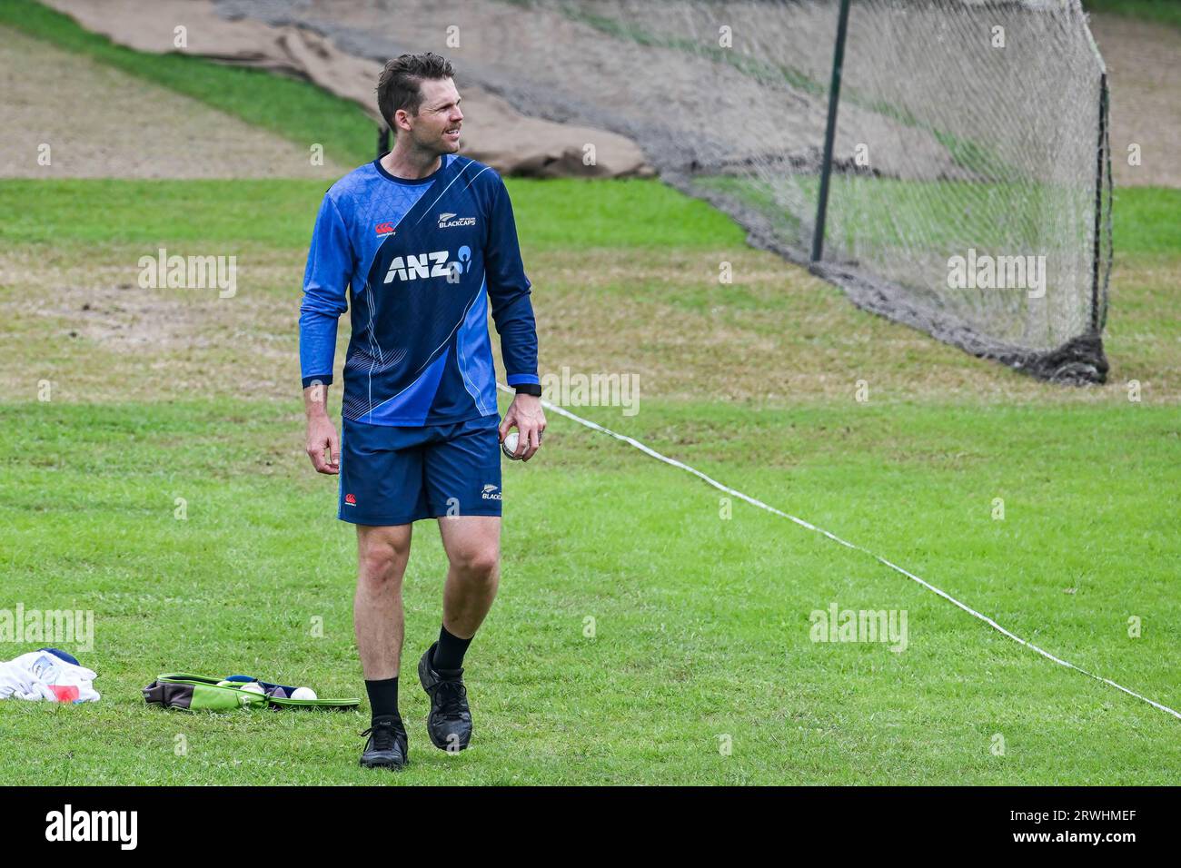 Dhaka, Bangladesh. 19th Sep, 2023. New Zealand's cricketer Lockie ...