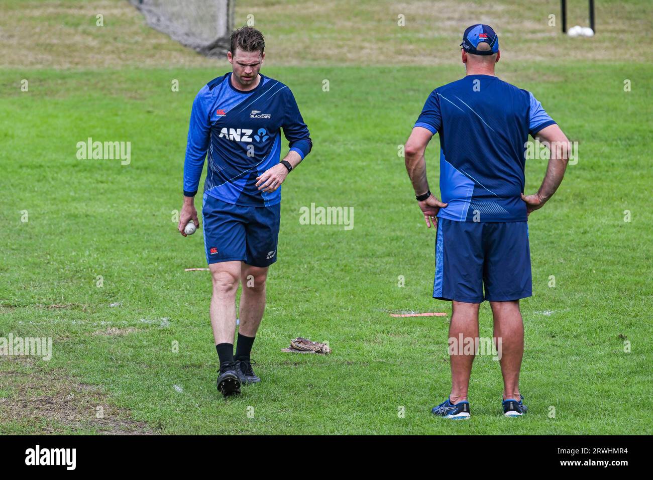 Dhaka, Bangladesh. 19th Sep, 2023. New Zealand's cricketer Lockie ...