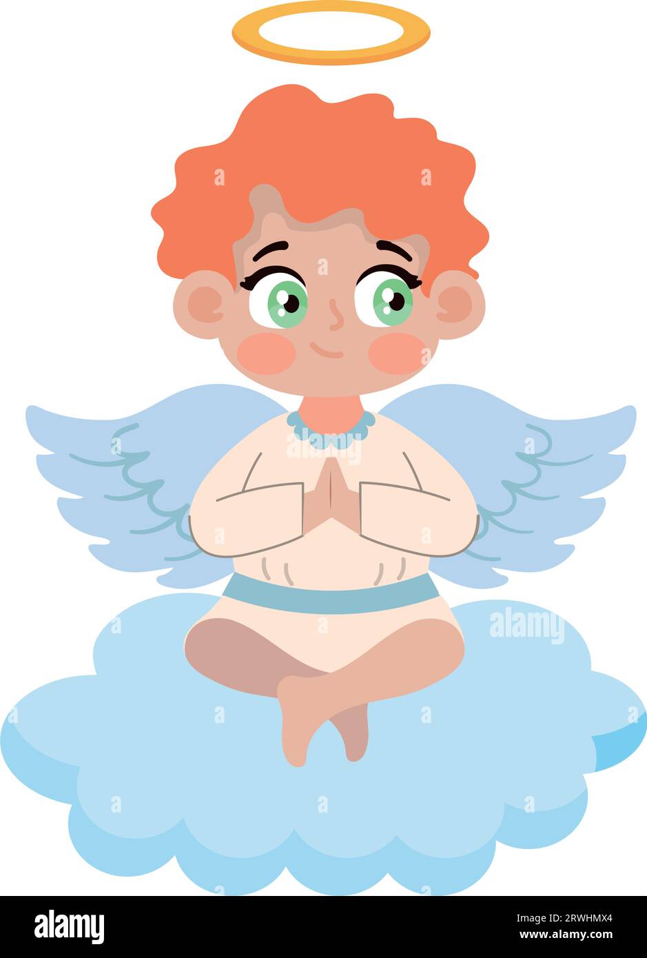 little angel pray icon Stock Vector Image & Art - Alamy