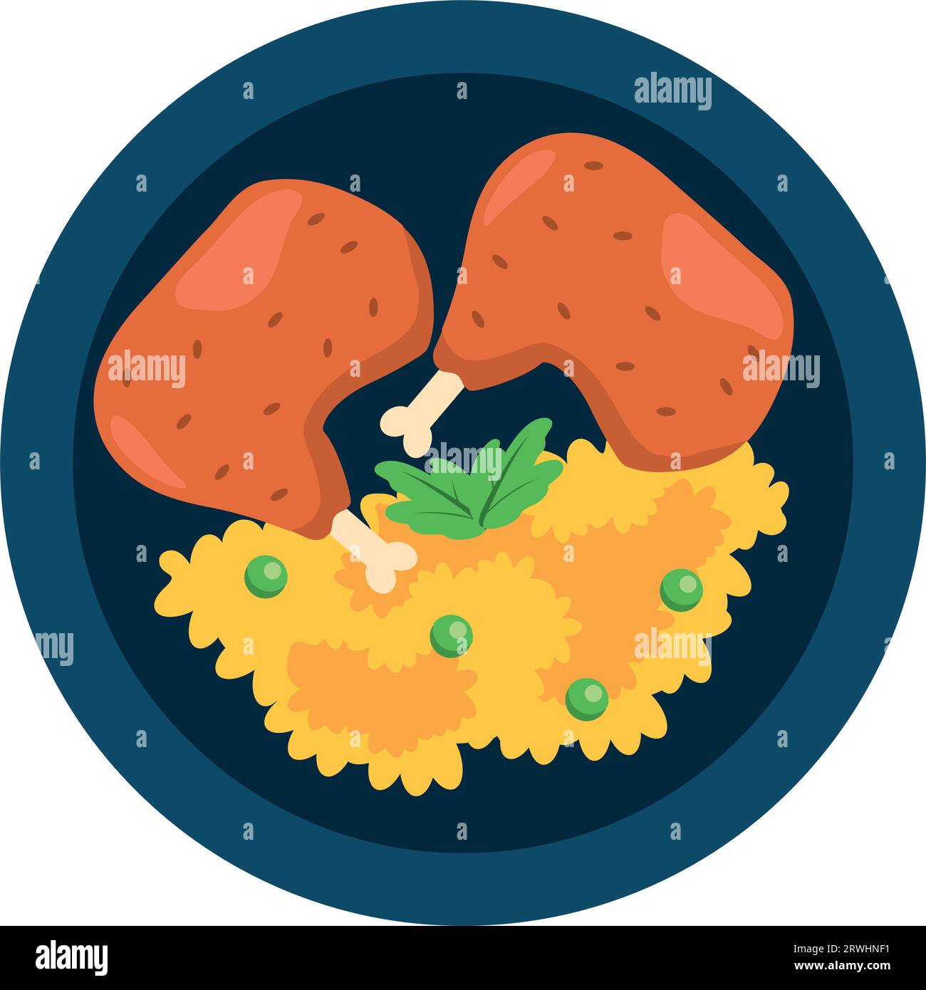 Indian chicken legs Stock Vector Images - Alamy