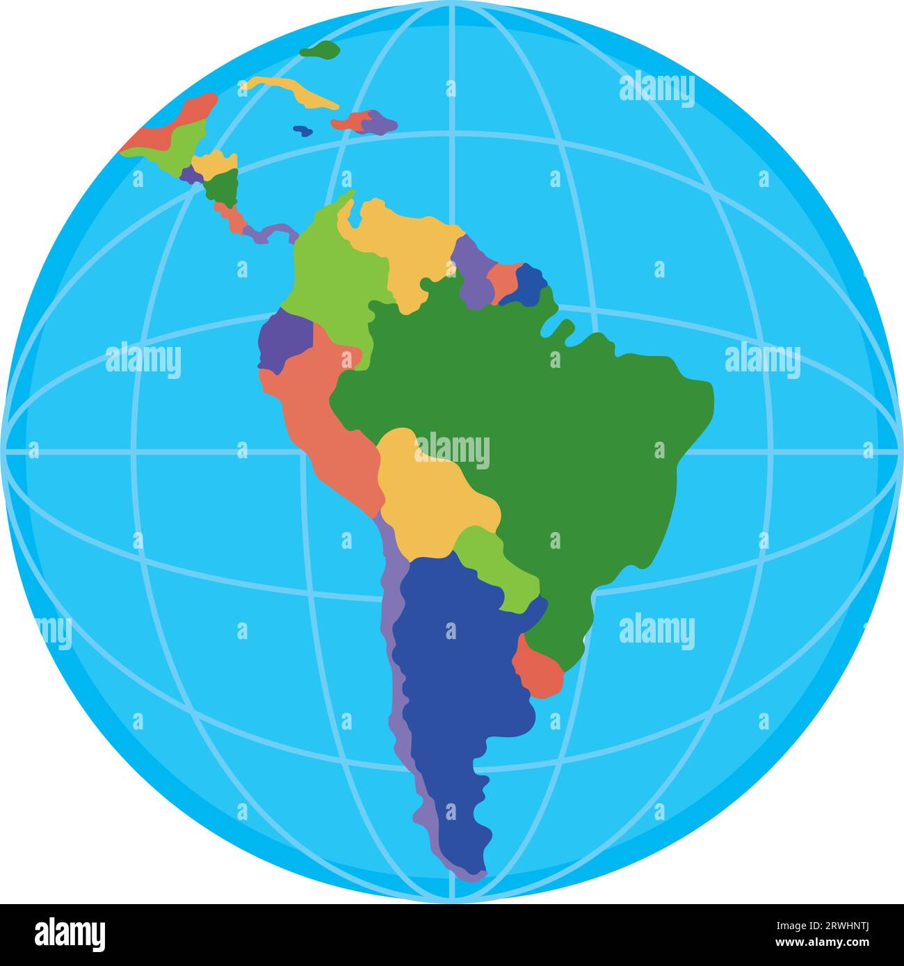 america map countries planet Stock Vector Image & Art - Alamy