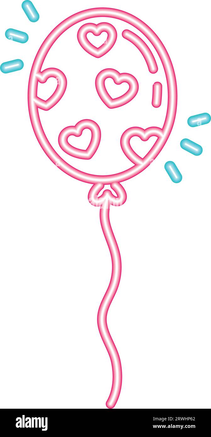 helium neon balloon glow Stock Vector Image & Art - Alamy