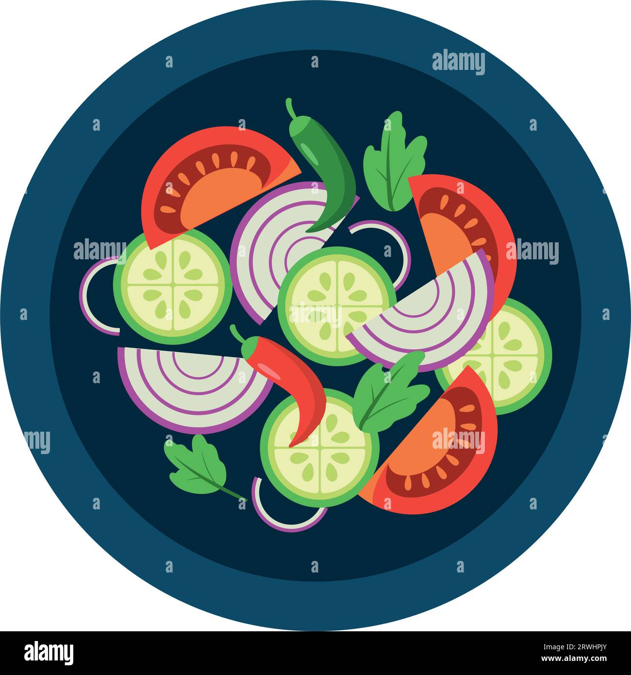Indian food salad icon hi-res stock photography and images - Alamy