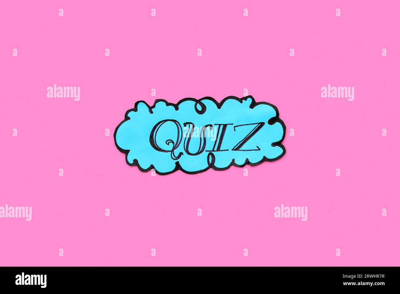 Quiz check in speech hi-res stock photography and images - Alamy