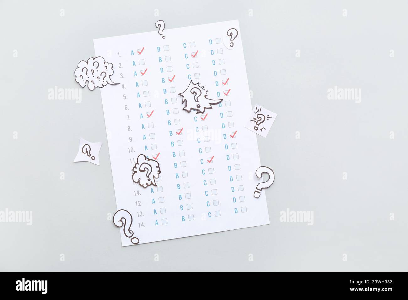 Exam paper with top marks hi-res stock photography and images - Alamy