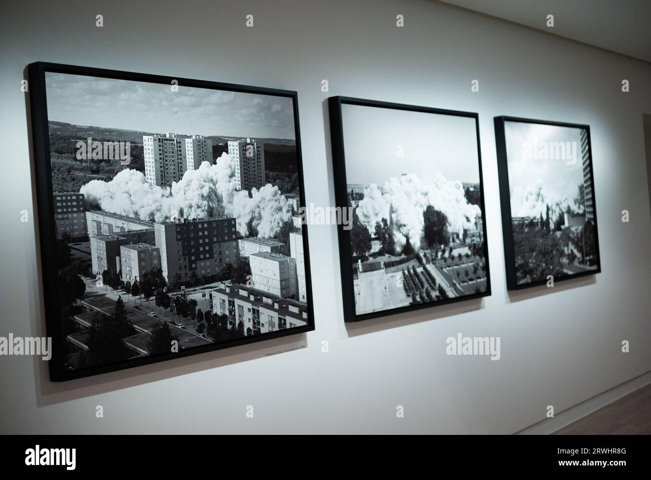 view of the Mathieu Pernot exhibition. Document/Monument at the Mapfre ...